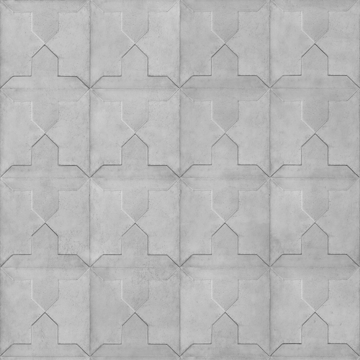 Cross Moulded Concrete Blocks – White Mica